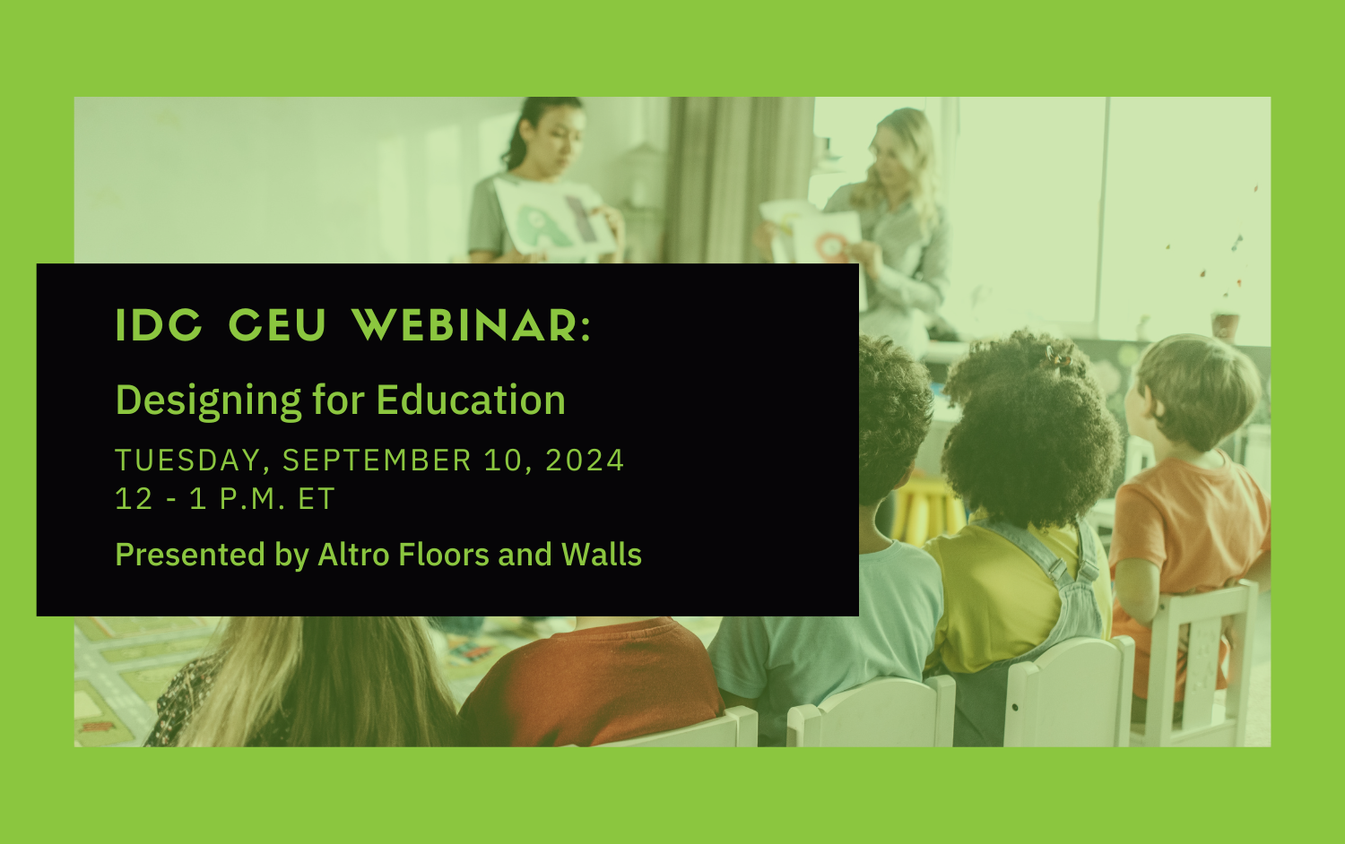 IDC CEU Webinar: Designing for Education | IDC
